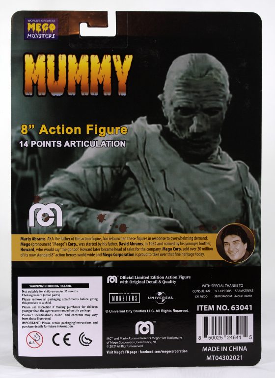 Horror Mego Mummy Universal Monsters Mego Corp 2023