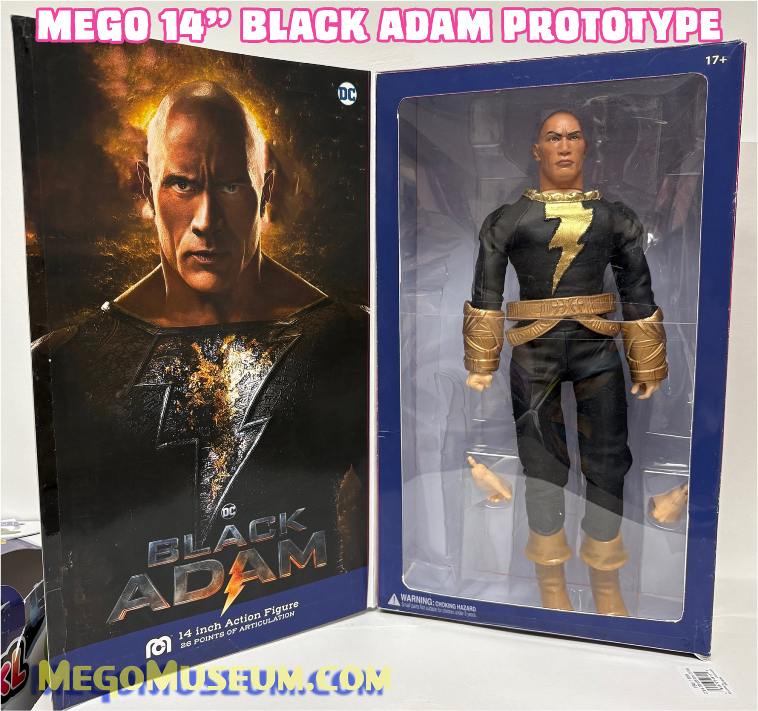 Cancelled Mego: 14" Black Adam (The Rock) - Mego V2 Galleries