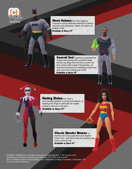 Iconic Action Figure Brand Mego Reveals First Wave Characters - Mego Museum