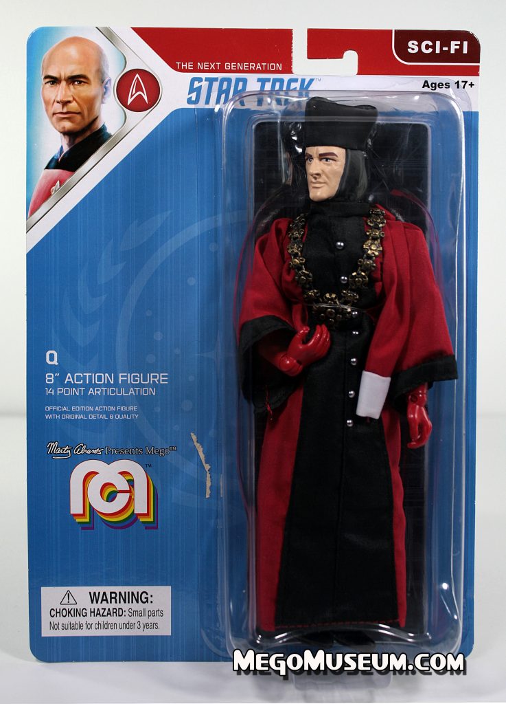 First Look! MEGO Q from the Star Trek the Next Generation line - Mego ...