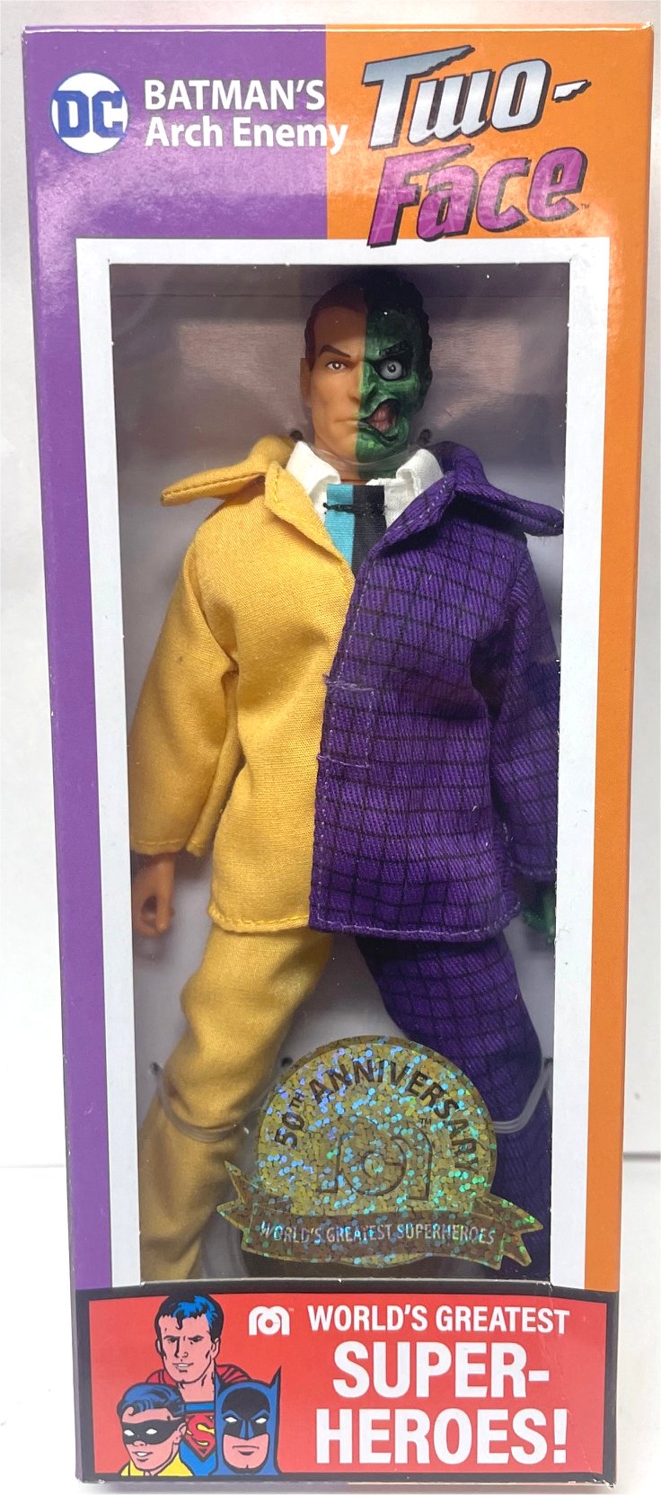 World's Greatest Super-Heroes 50th Anniversary Two-Face - Mego Museum